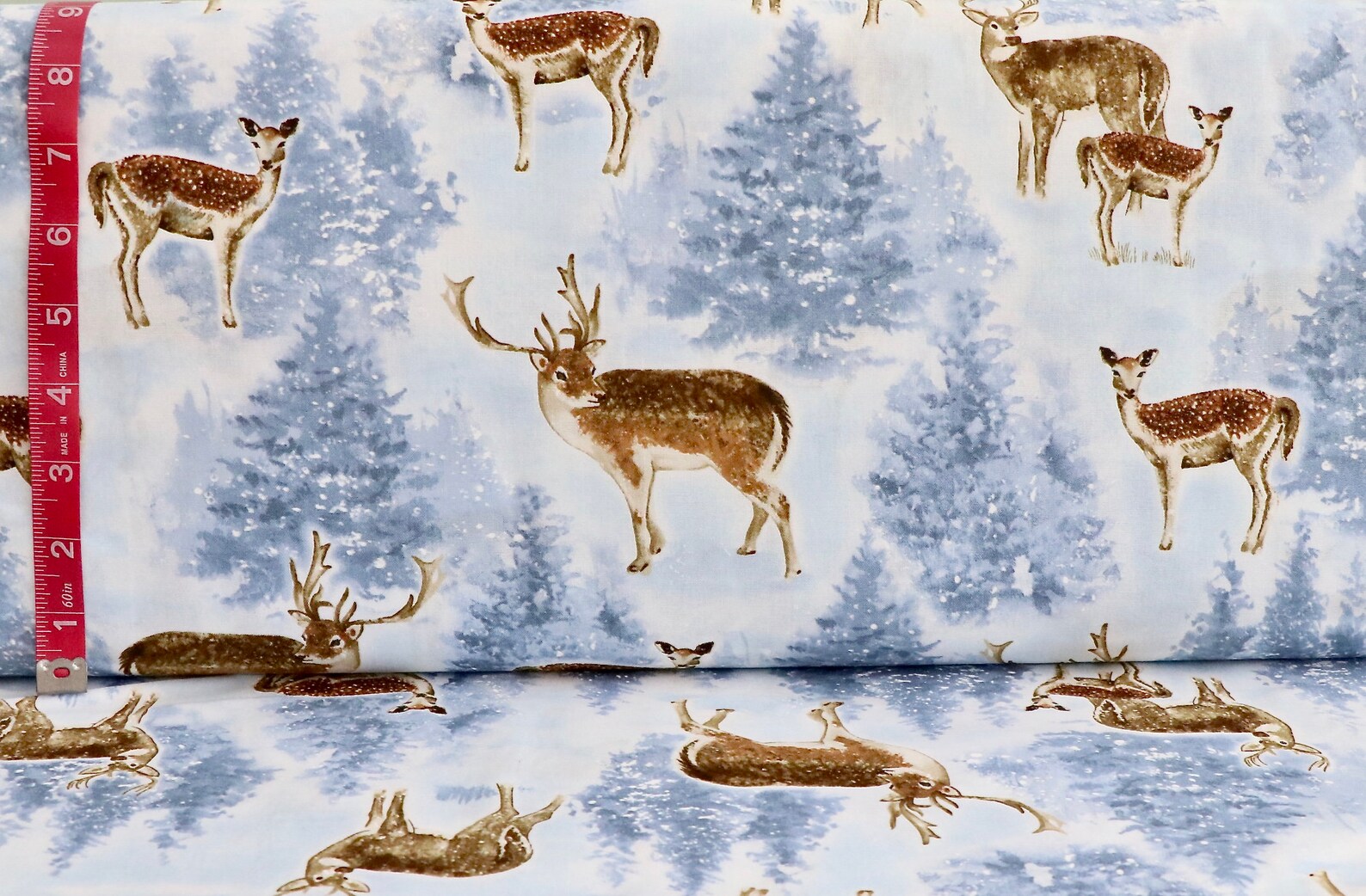 Timeless Treasures Pattern 7847 Winter Reindeers 100% Cotton - Etsy