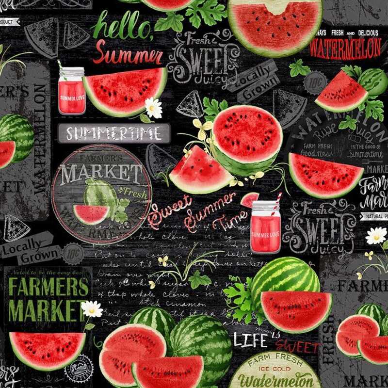Watermelon Fabric - Etsy