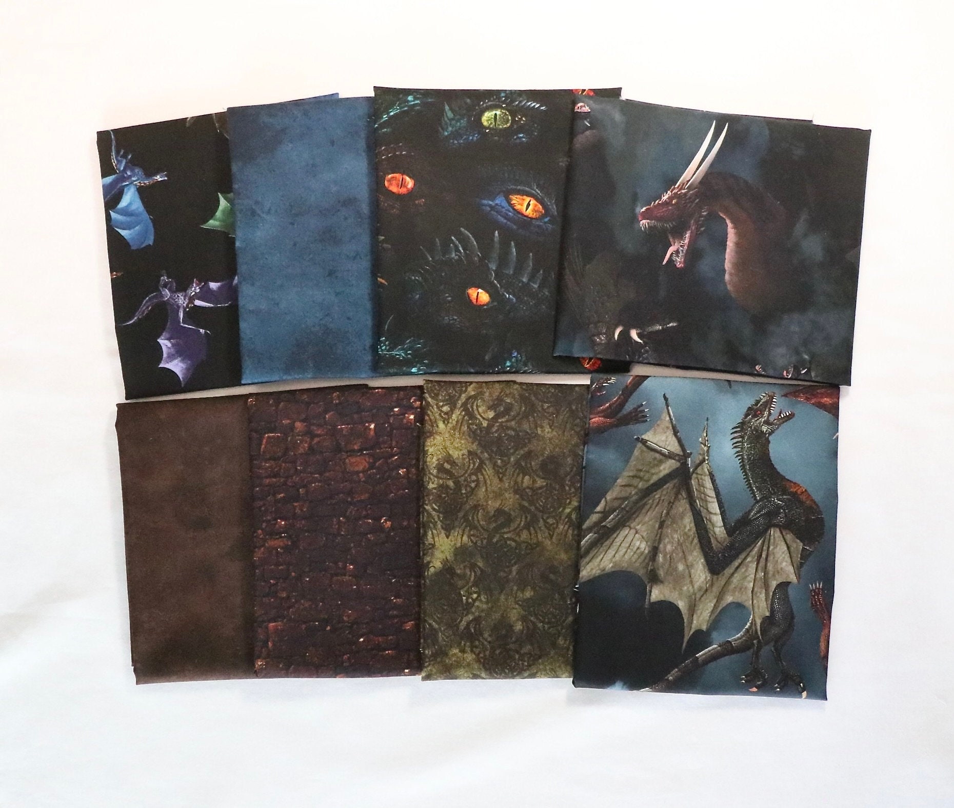 Dragon's Lair - 8 Fat Quarters - by Timeless Treasures - 100% Cotton ...