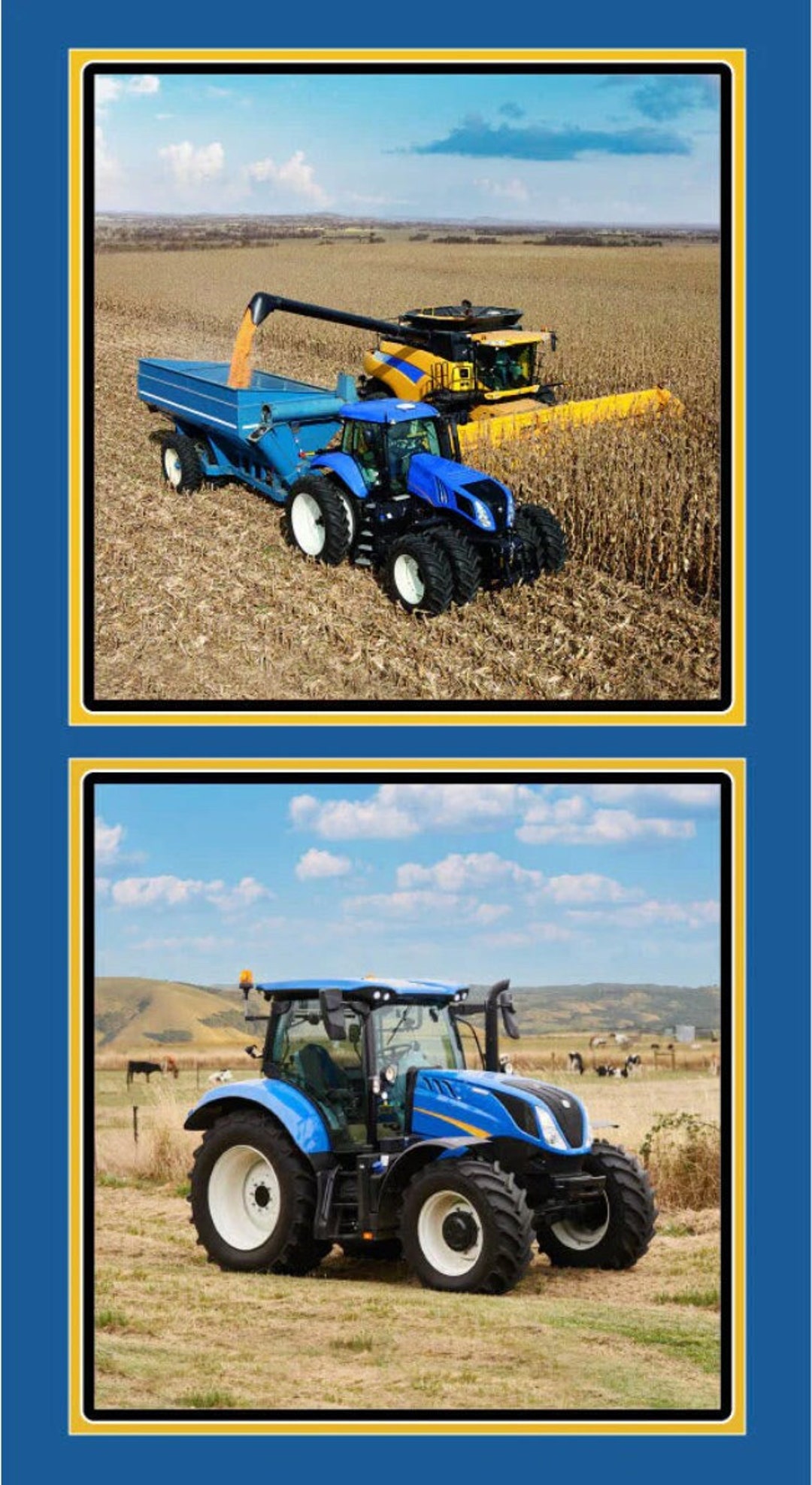 Farm Machines II - 24" X 44" PANEL - by Quiltex - #1093D - 100% Cotton ...