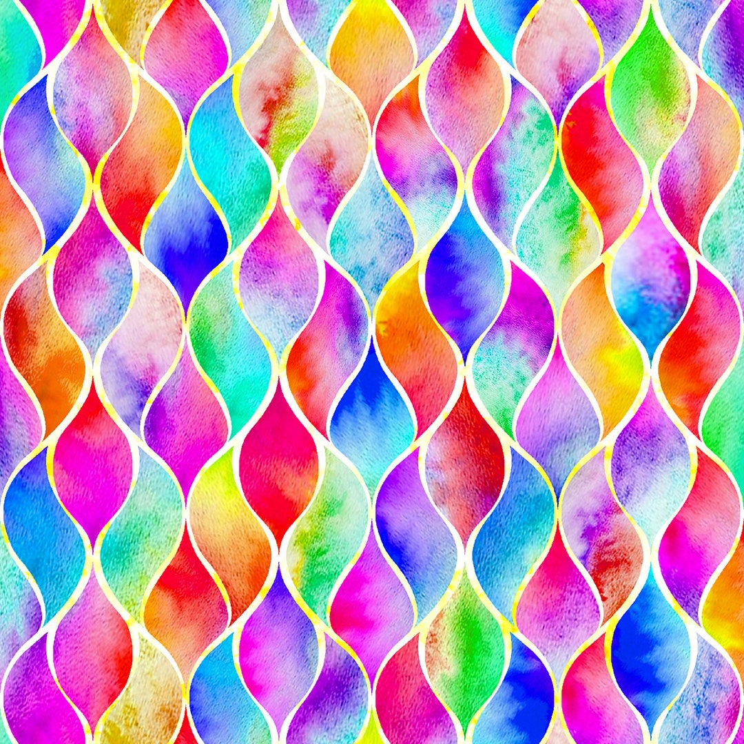 Fantasy 2 - Abstract Bright Stripe - Pattern # Fantasy – 59-4471 ...