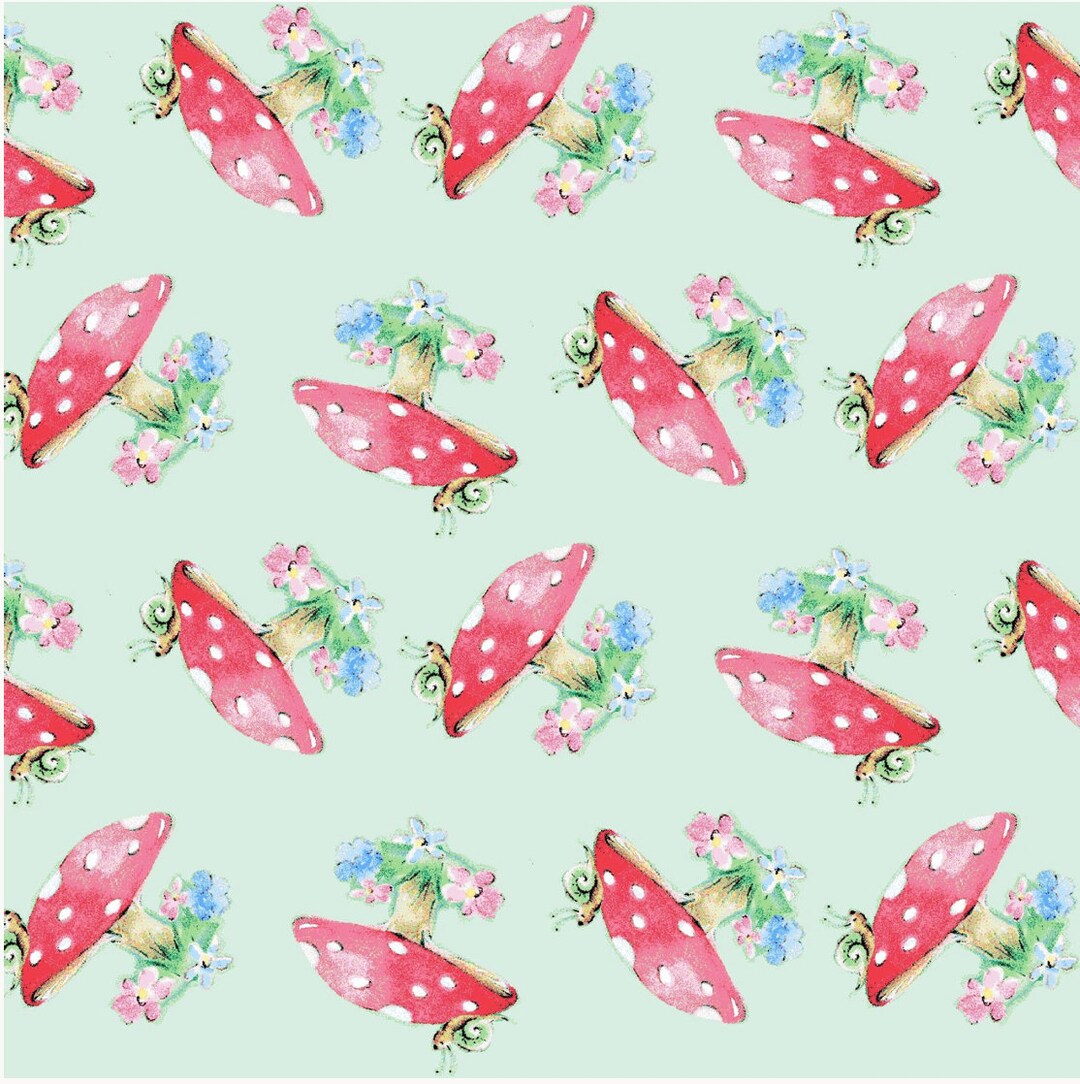 Fairy Garden Mushroom Toss - Pattern #6747-68 Multi - Tossed Mushrooms ...