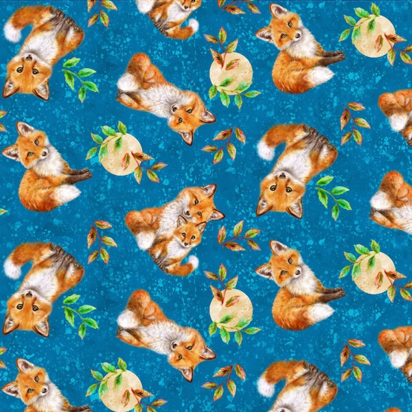 Fox Fabric - Etsy