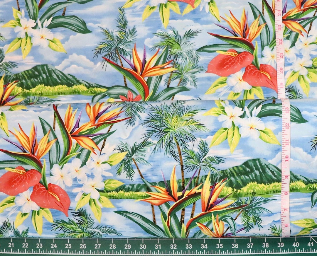 Hoffman Fabrics - Tropicals and Conversationals - Hawaiin Islands ...
