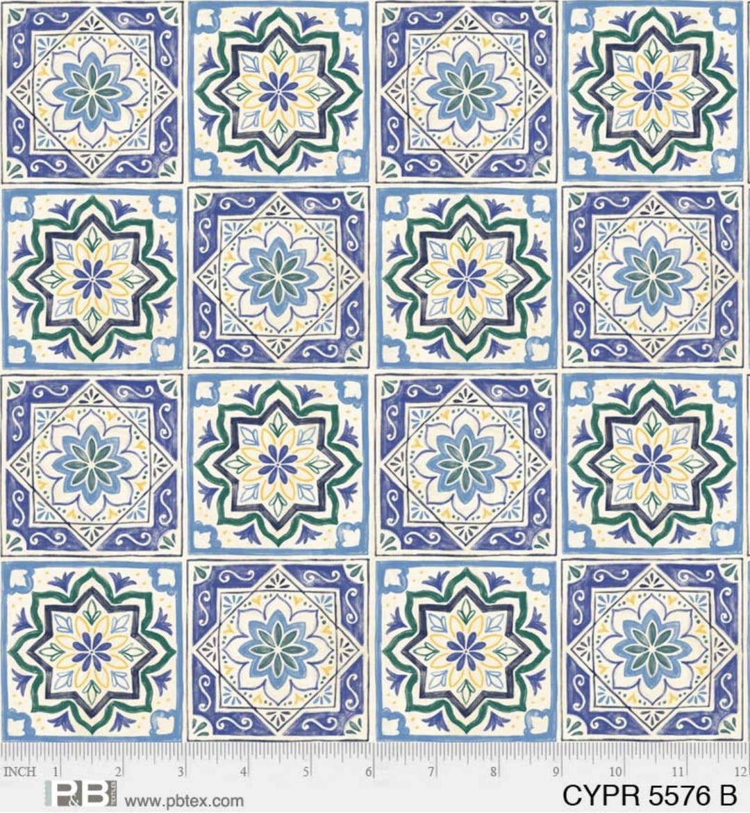 Cyprus - #CCYPR 5576 B - Mosaic Tiles - by Janelle Penner for P & B ...