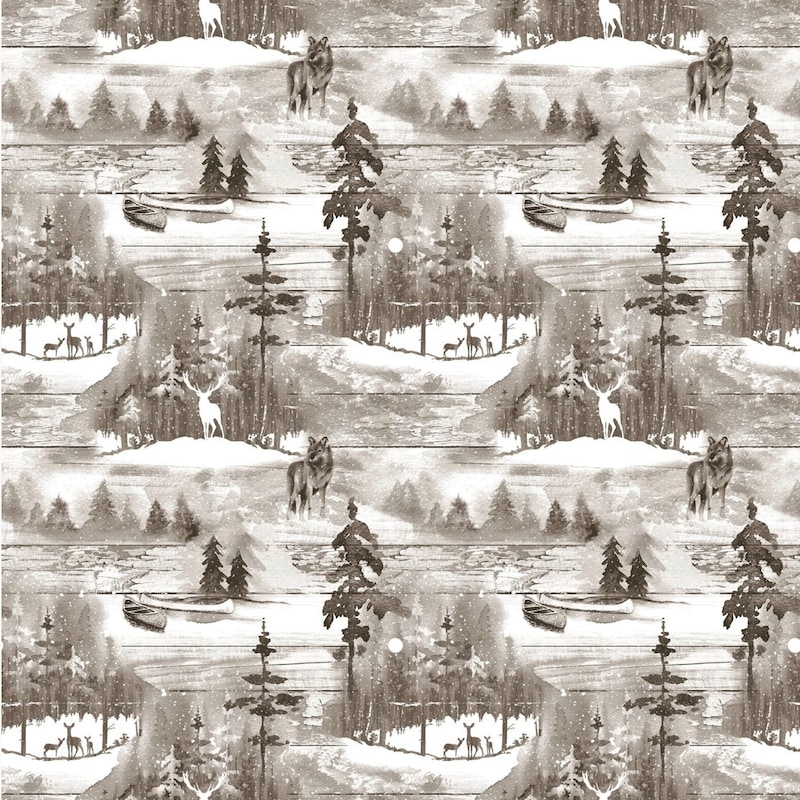 Winter Print Fabric - Etsy