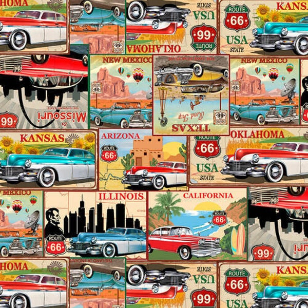 Route 66 Map - Etsy