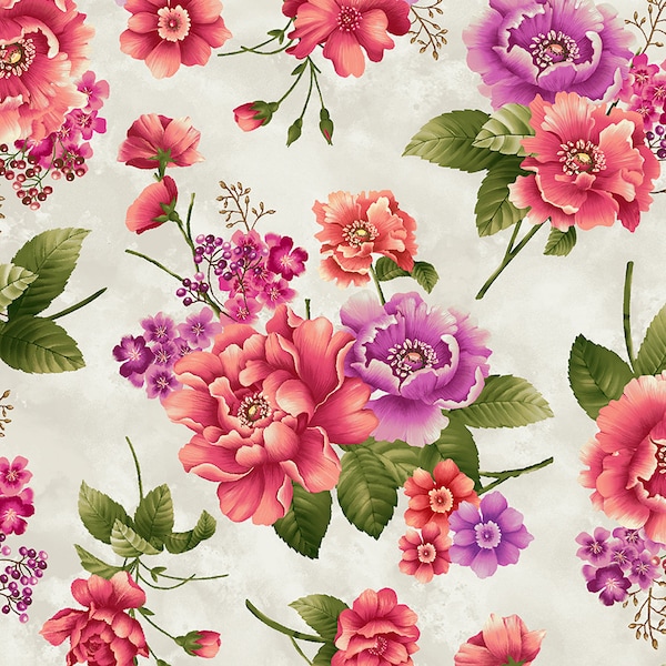 Peony Fabric - Etsy