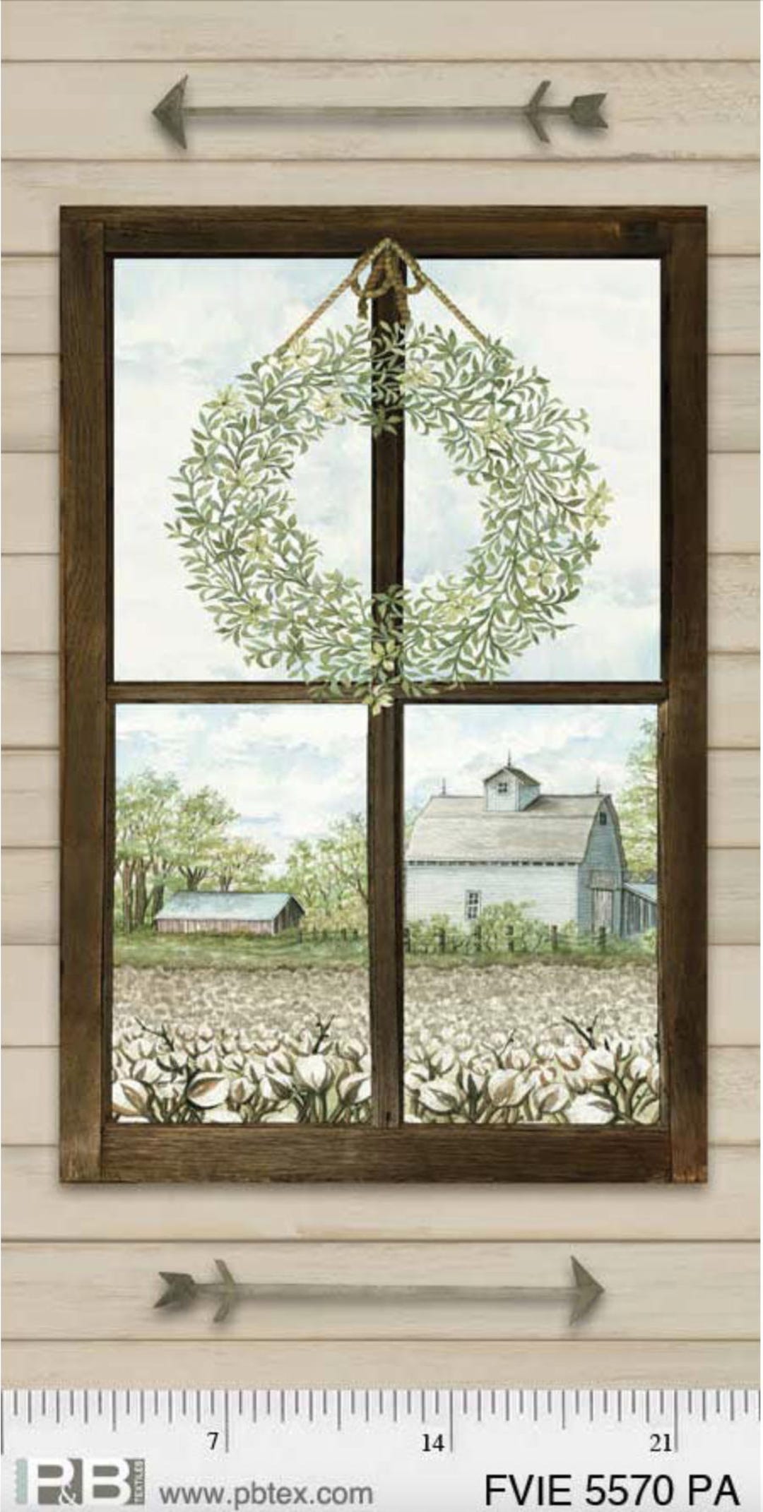 Farm View - 2/3 Yard Panel - Pattern # FVIE 5570 PA - by P & B Textiles ...