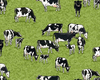 Baby Girl Fabric Cows on Pink Farm Fabric by Littlearrowdesign Farm ...