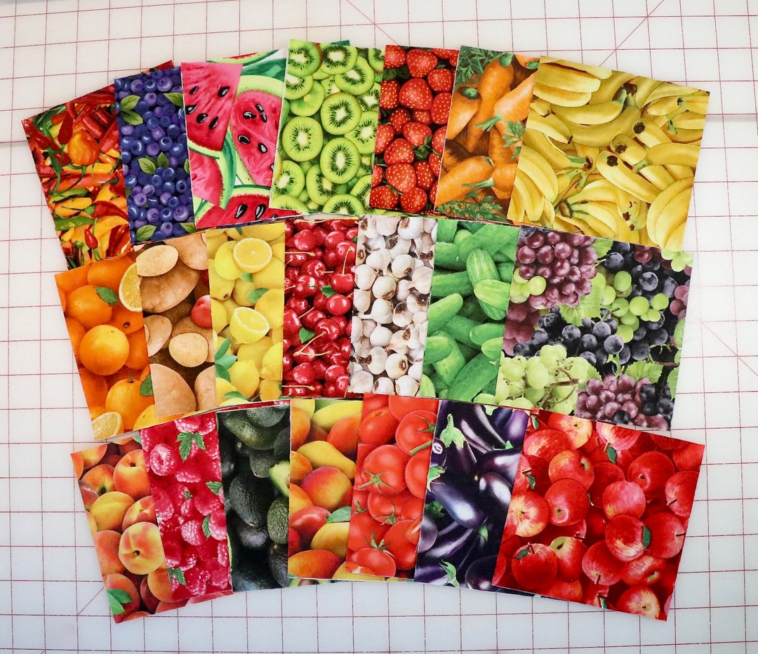 5, 6 1/2 or 10 Inch Squares - Food Festival - 42 Pieces - NEXT SHIP ...