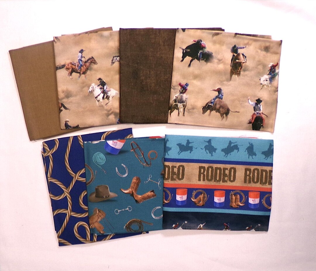 Rip Roaring Rodeo - 7 Fat Quarters - by Lennard Fabrics - 100% Cotton ...
