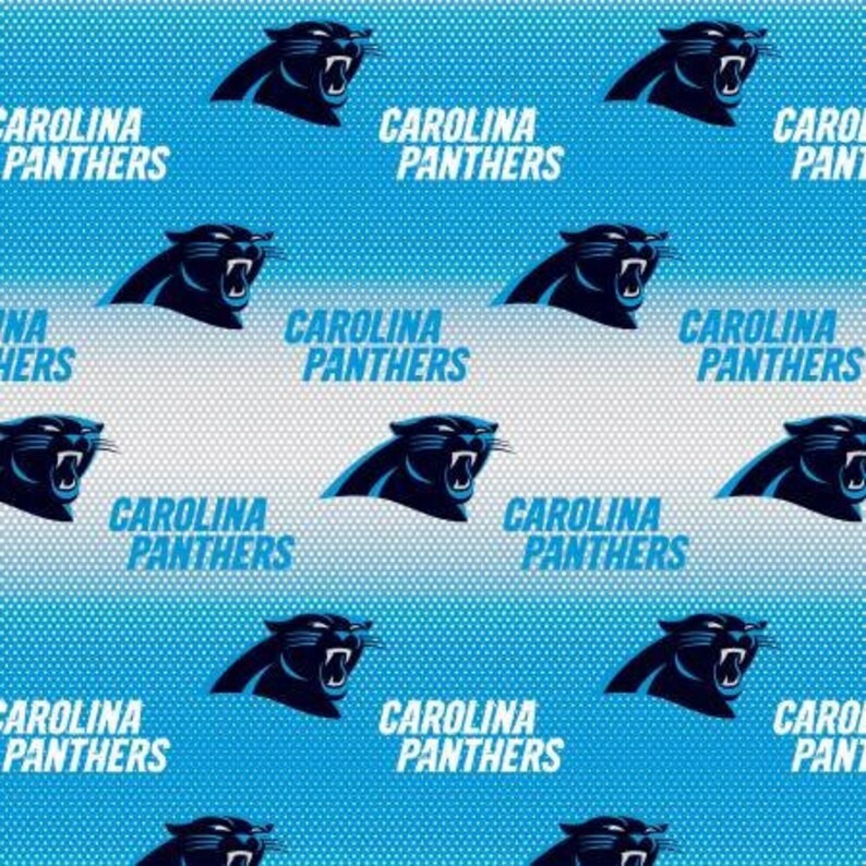CAROLINA PANTHERS, Licensed NFL Team Fabric, 100% Cotton Woven Fabric ...