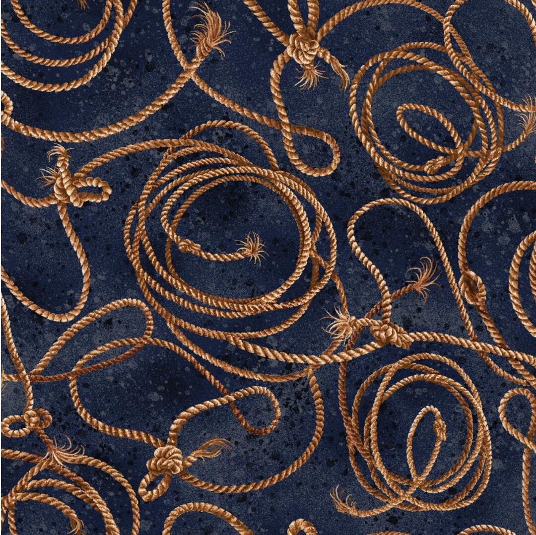 Bolt End Last 1 Yd - Round up - # 59-7913 Navy - Ropes - by Oasis ...