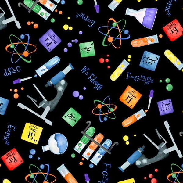 Science Fabric - Etsy