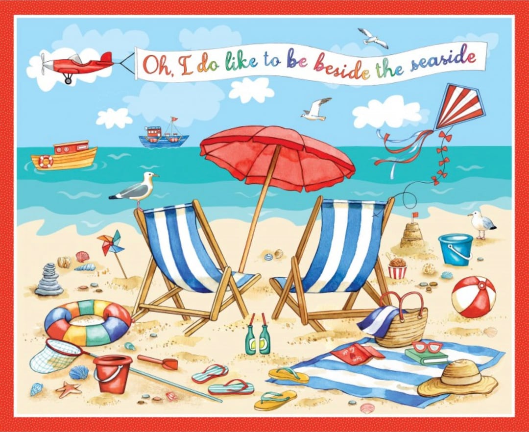 Sea La Vie - Chillin Full Yard Panel - #DDC11801-MULT-D - by Michael ...