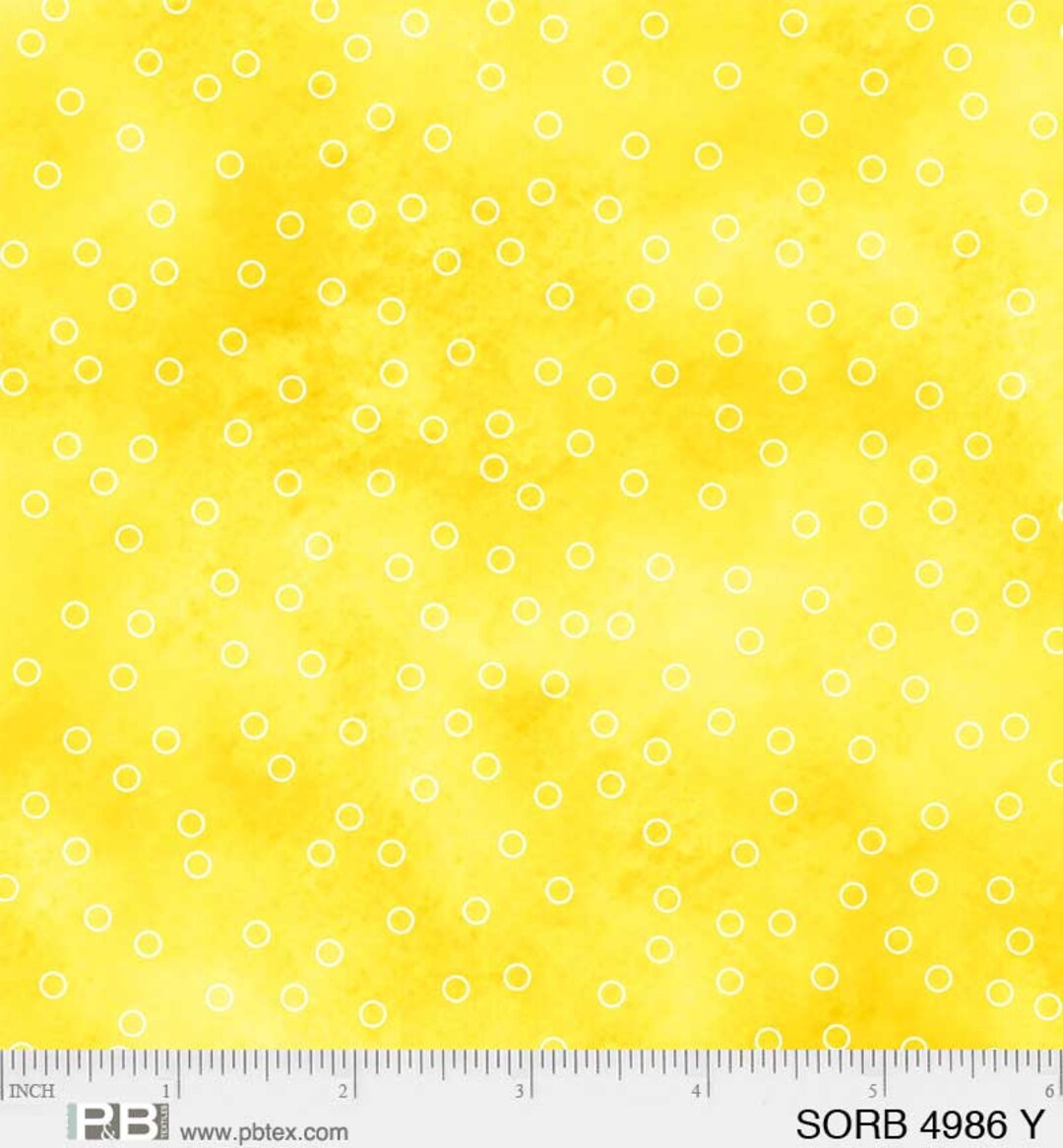 Sorbet - Pattern #SORB 4986 Y - Mini Bubbles by P & B Textiles - 100% ...