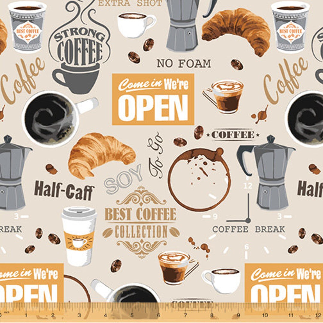 Coffee Shop - Pattern # 52259-1 - Coffee Break - by Windham Fabrics ...