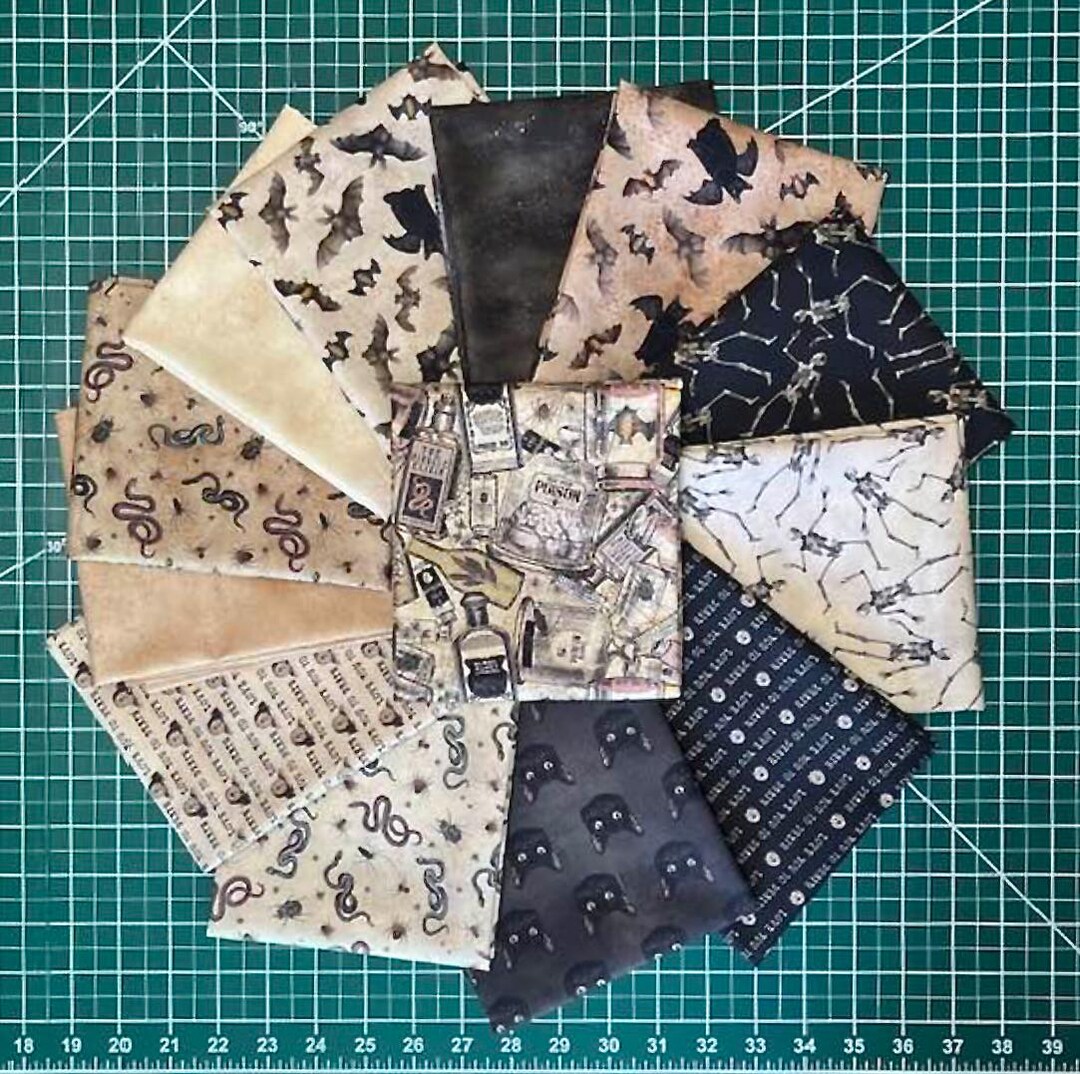 Gothic Halloween - 13 Piece Fat Quarter Set - by Clothworks - Complete ...