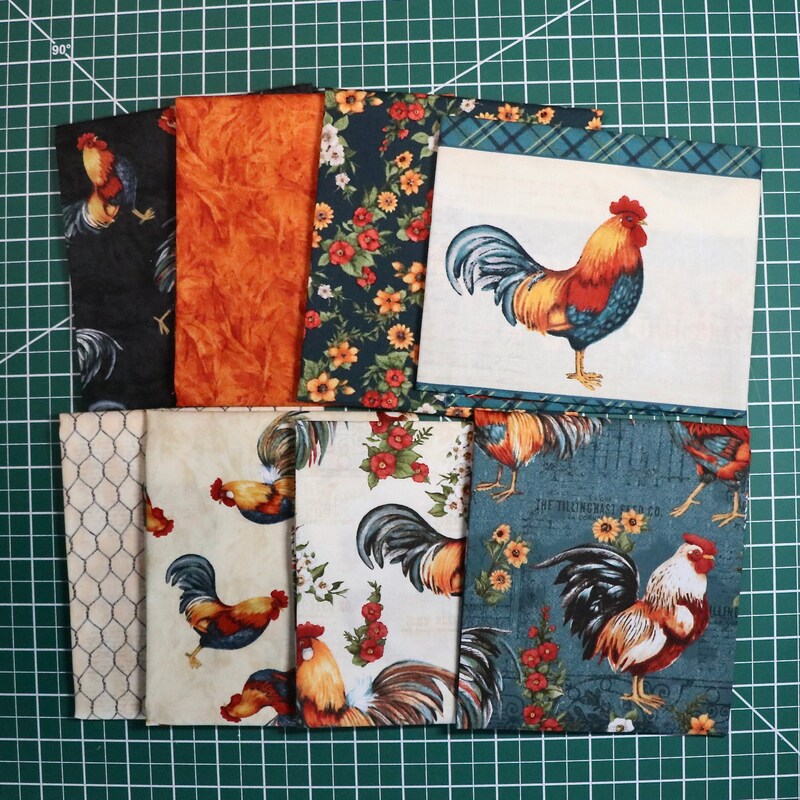 Rooster Fabric - Etsy