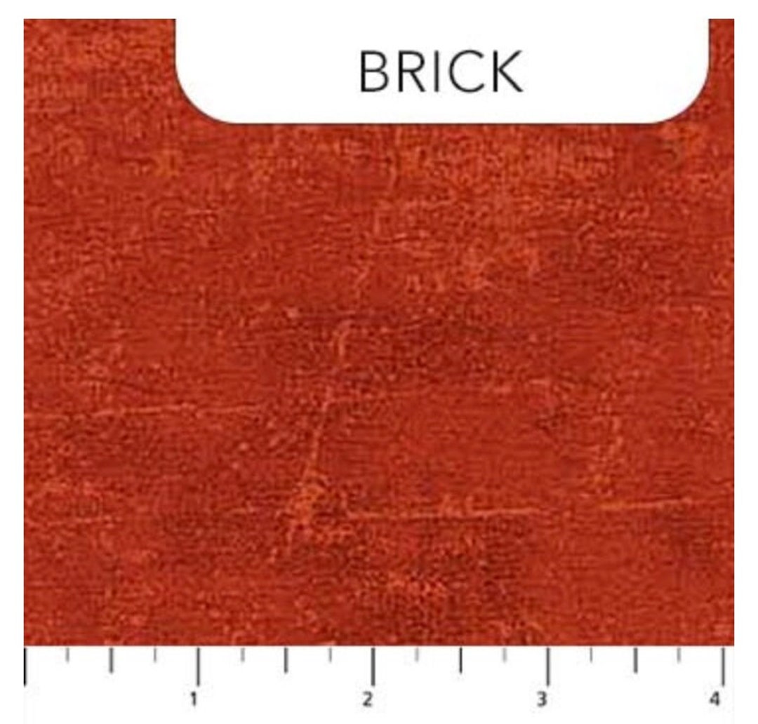 Northcott Canvas Style - Color #9030-59 - Brick Red - 100% Cotton Woven ...