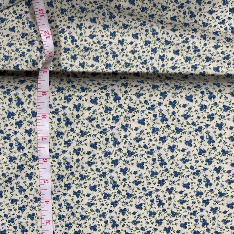 Dark Calico Floral Fabric - Etsy UK