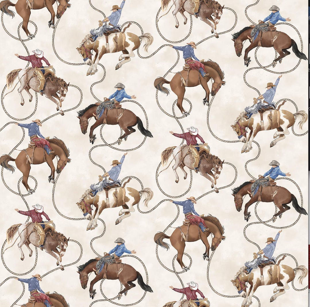 Cowboy Blues - Cowboys - Pattern #DP28145-12 - by Northcott - 100% ...