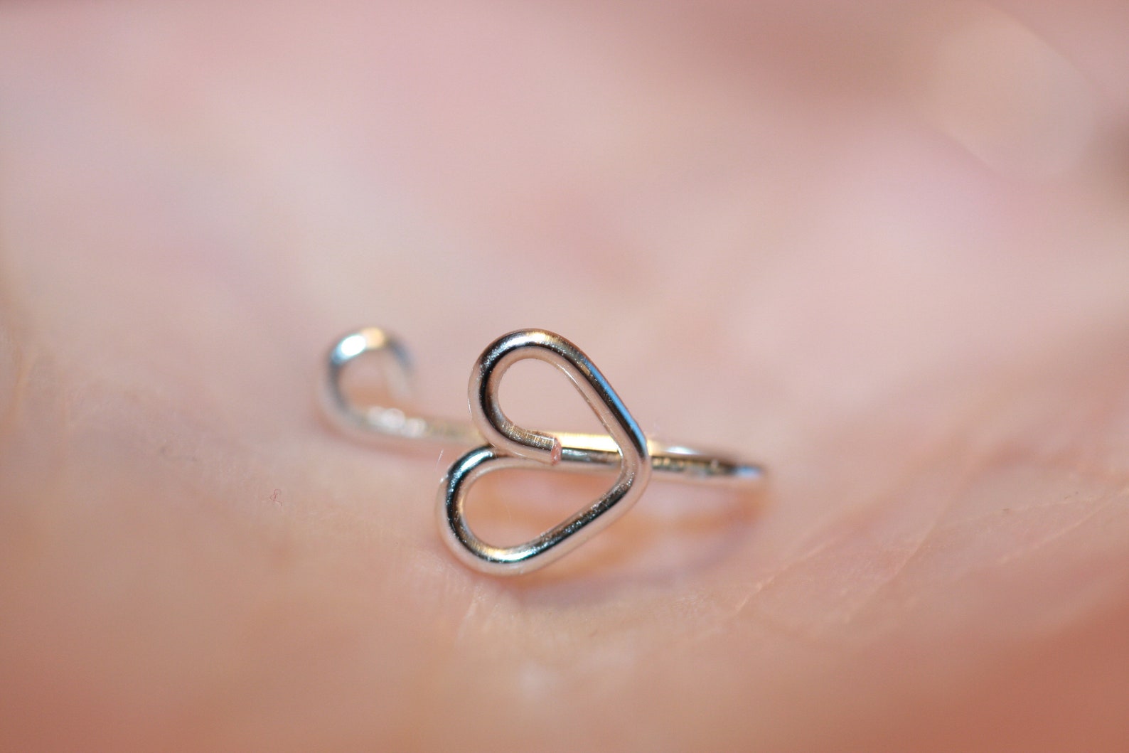 Nose Cuff Ring Pierceless Nose Ring Clip on Adjustable - Etsy