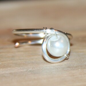 Pearl Toe Ring, Toe Ring, Pinky Ring, Toe Ring, Midi Ring, Knuckle Ring ...