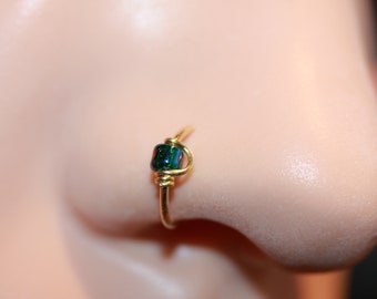 Green Nose Ring - Etsy