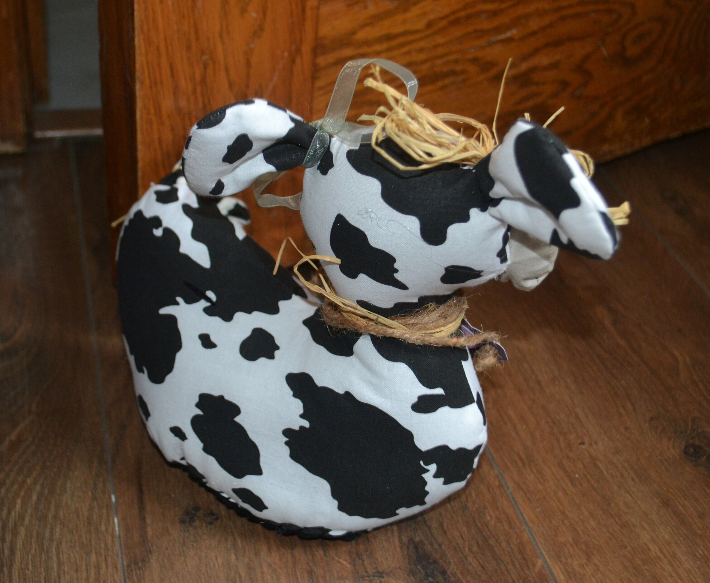 Cow Country Rustic Shelf Sitter Door Stop Novelty Whimsical Print ...