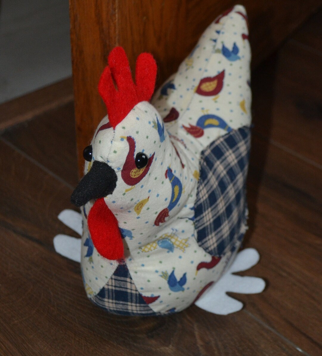 Chicken Door Stop Country Rustic Fabric Weighted Door Holder - Etsy