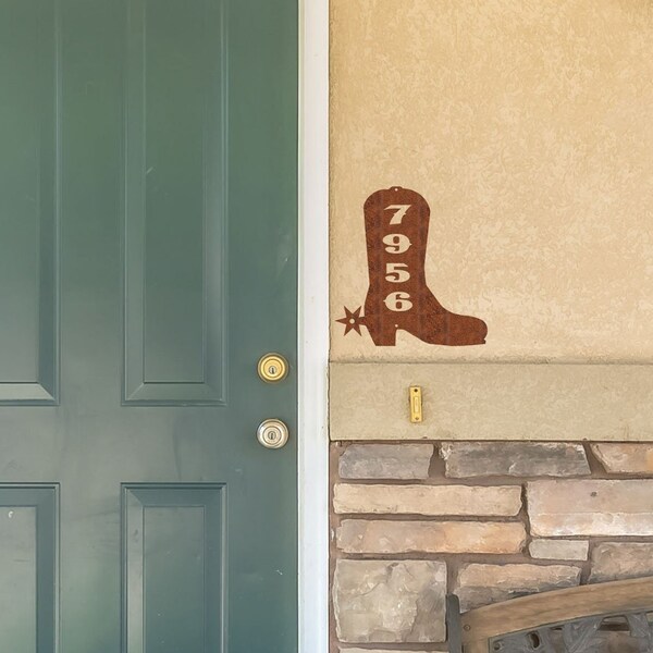 Cowboy Address Sign - Etsy