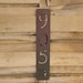 Vertical Mailbox Post Plaque, Address Plaque, House Number, Metal ...