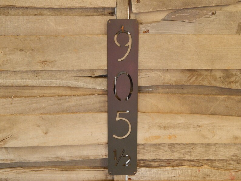 Vertical Mailbox Post Plaque Address Plaque House Number - Etsy UK