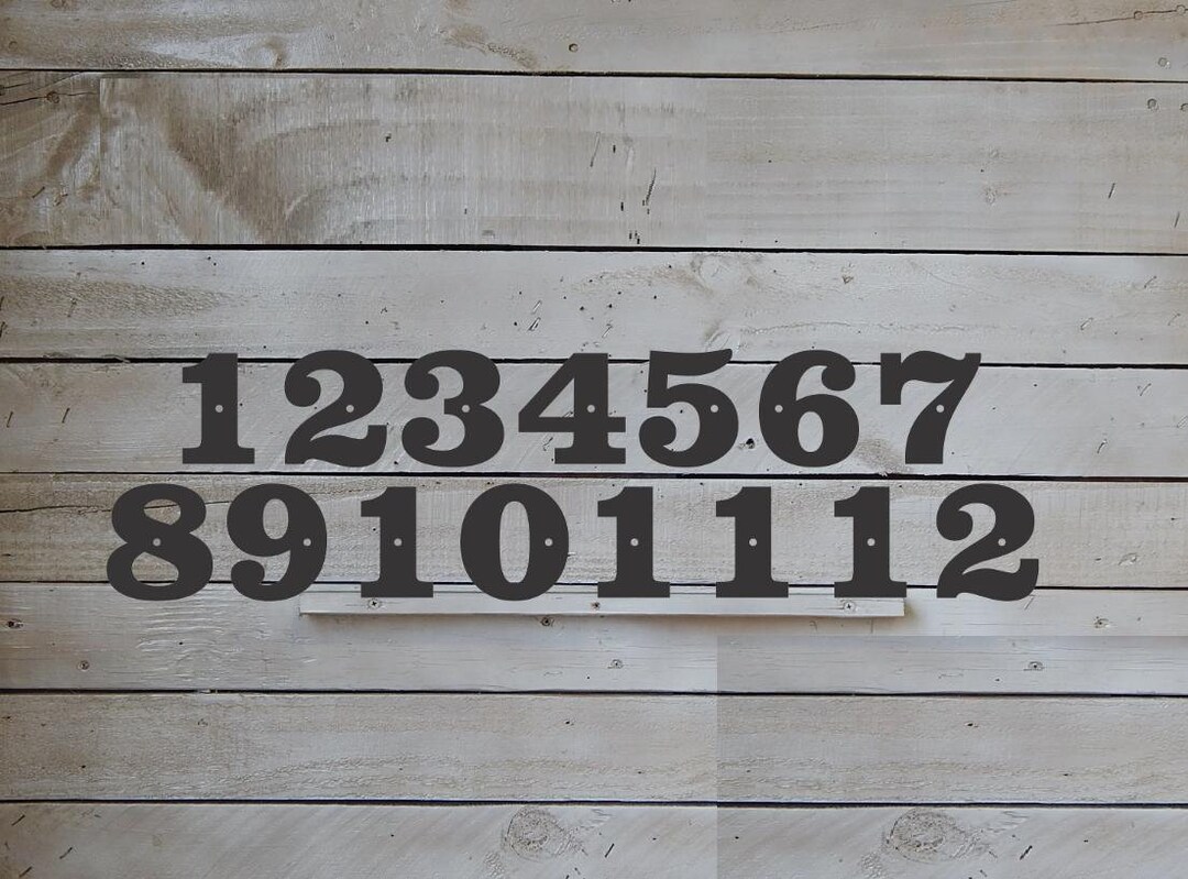 4" Metal Clock Numbers 1-12 | Set of 15 With Hanging Holes | DIY Indoor ...