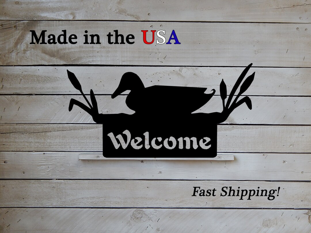 Welcome Hunting Decor Housewarming Gift Door Decor Welcome - Etsy