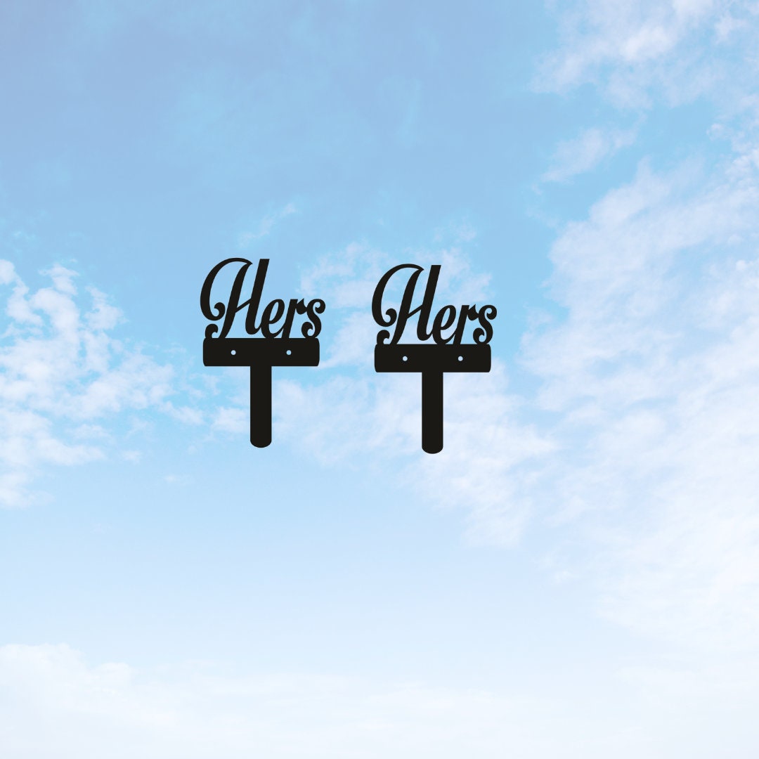 Hers and Hers Towel Hooks, Towel Rack, Hers and Hers, Mrs and Mrs ...