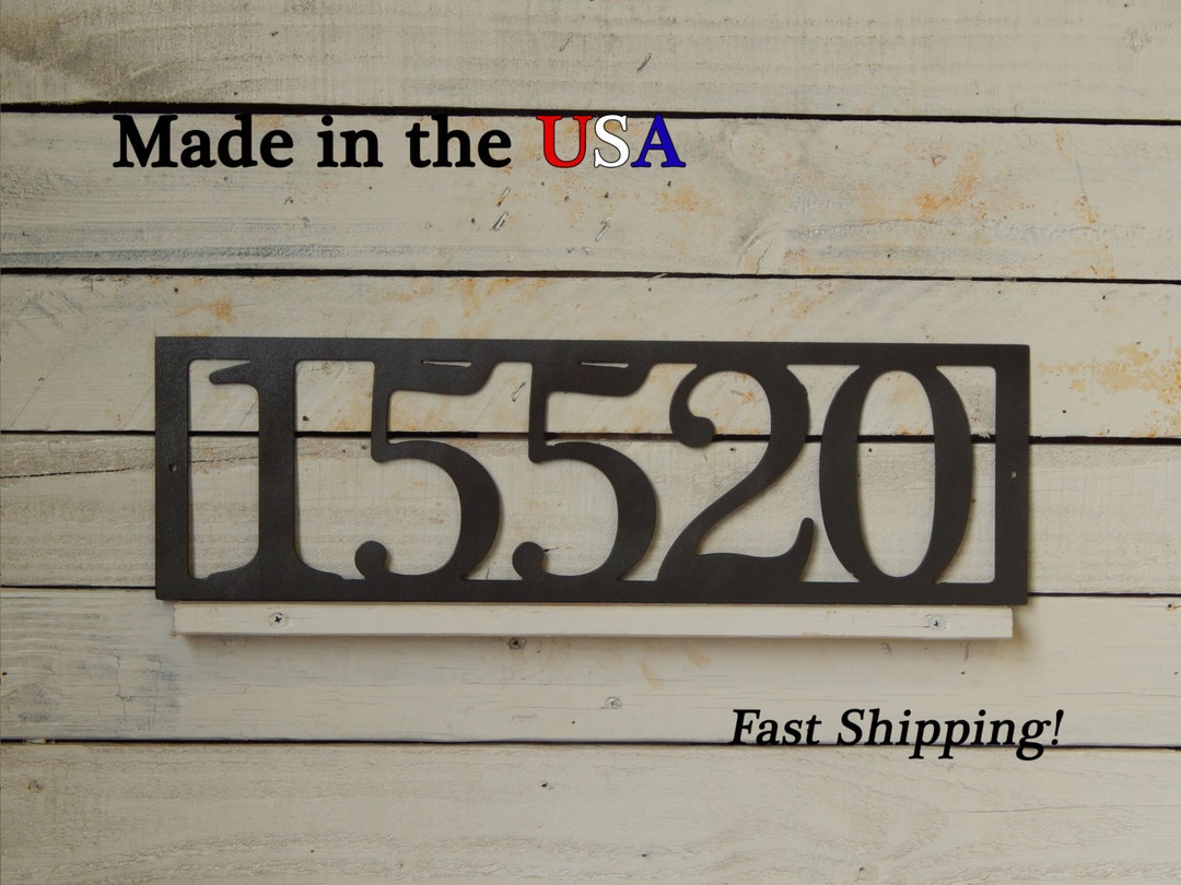 House Number Mailbox Number Metal House Number Mailbox - Etsy