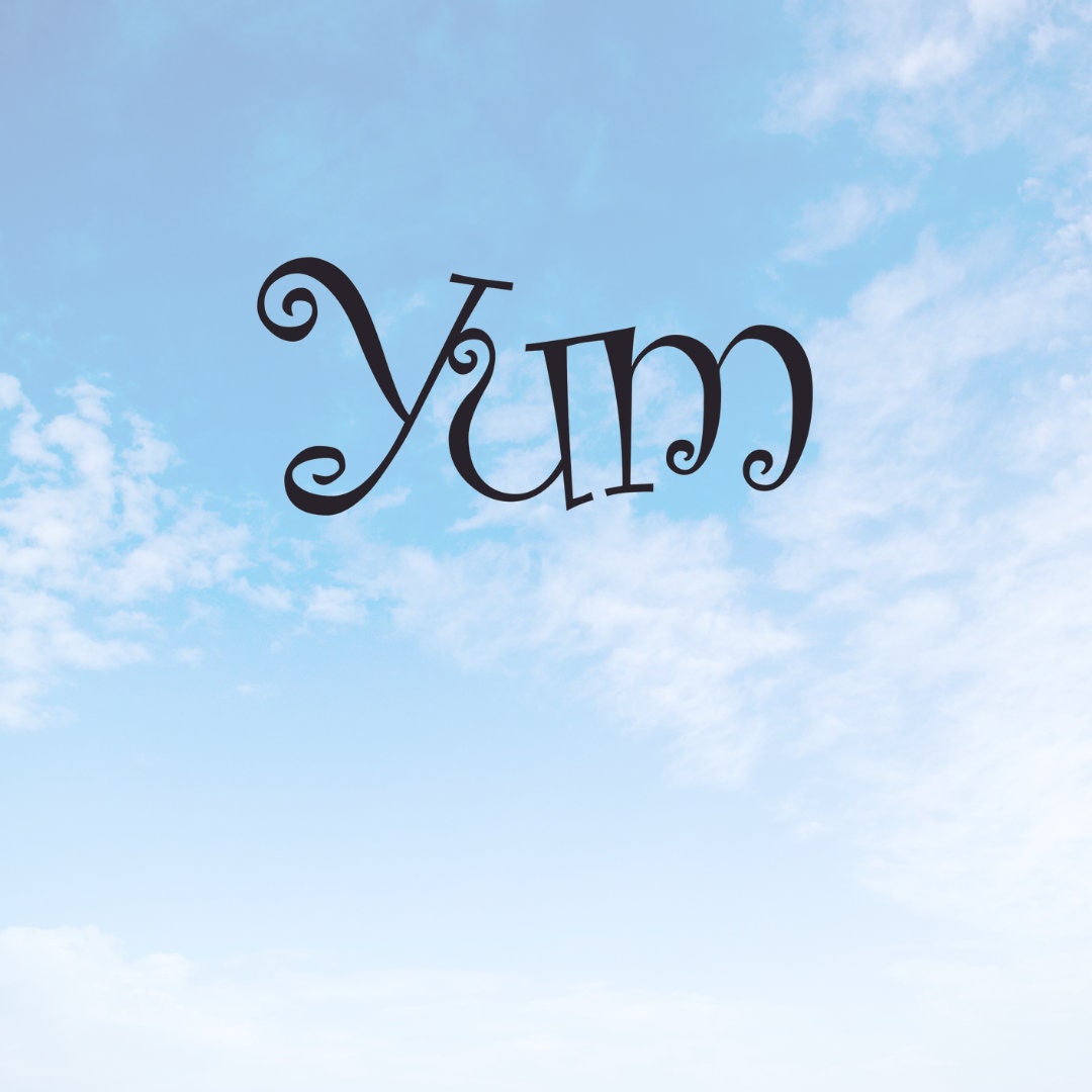 Yum, Kitchen Decor, Cooking Decor, Restaurant Decor, Indoor/outdoor ...