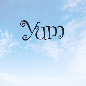 Yum, Kitchen Decor, Cooking Decor, Restaurant Decor, Indoor/outdoor ...