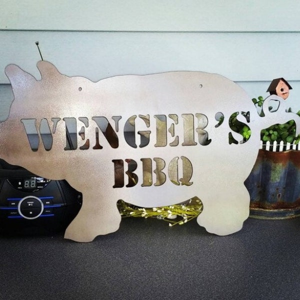 Pig Bbq Sign - Etsy
