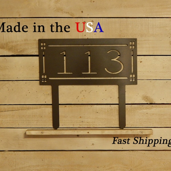 House Number Stake - Etsy
