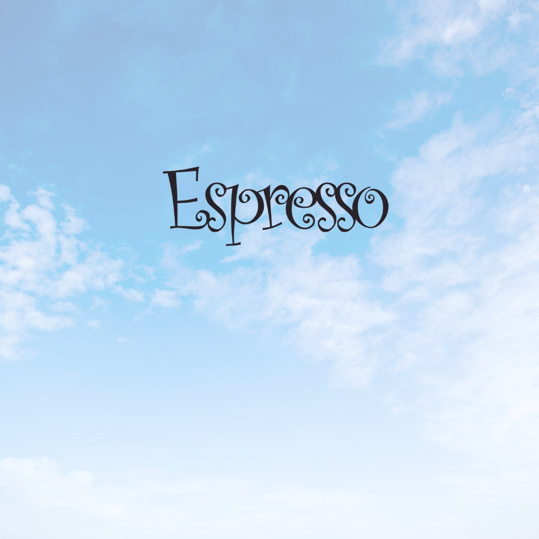 Espresso Coffee Sign, Kitchen Decor, Coffee Pot Sign, Coffee Shop Sign ...