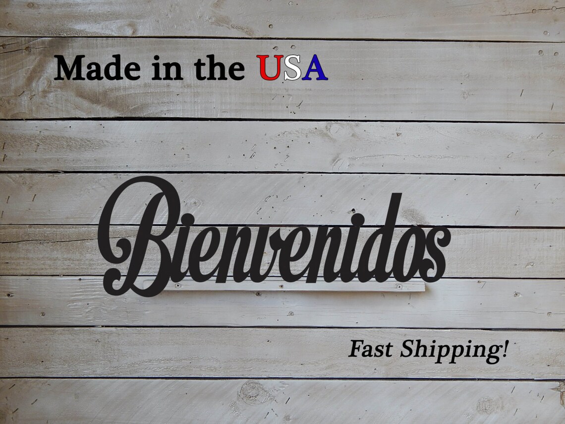 Bienvenidos Spanish Welcome Bienvenidos Sign Kitchen Decor - Etsy