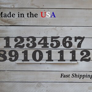 4 Metal Clock Numbers, 1-12 15 Pieces With Hanging Holes, DIY Clock ...