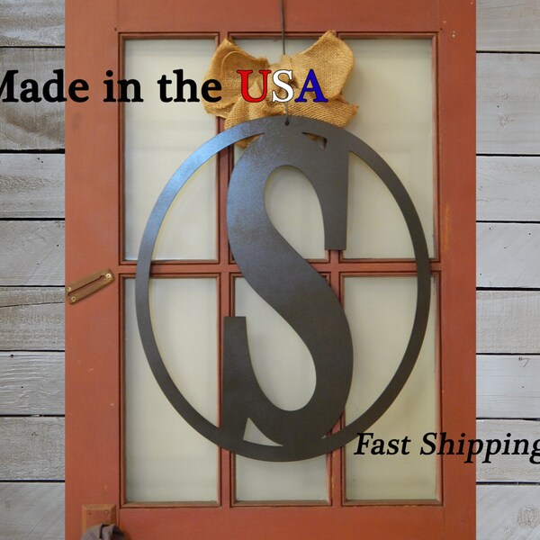 Door Monogram Metal - Etsy