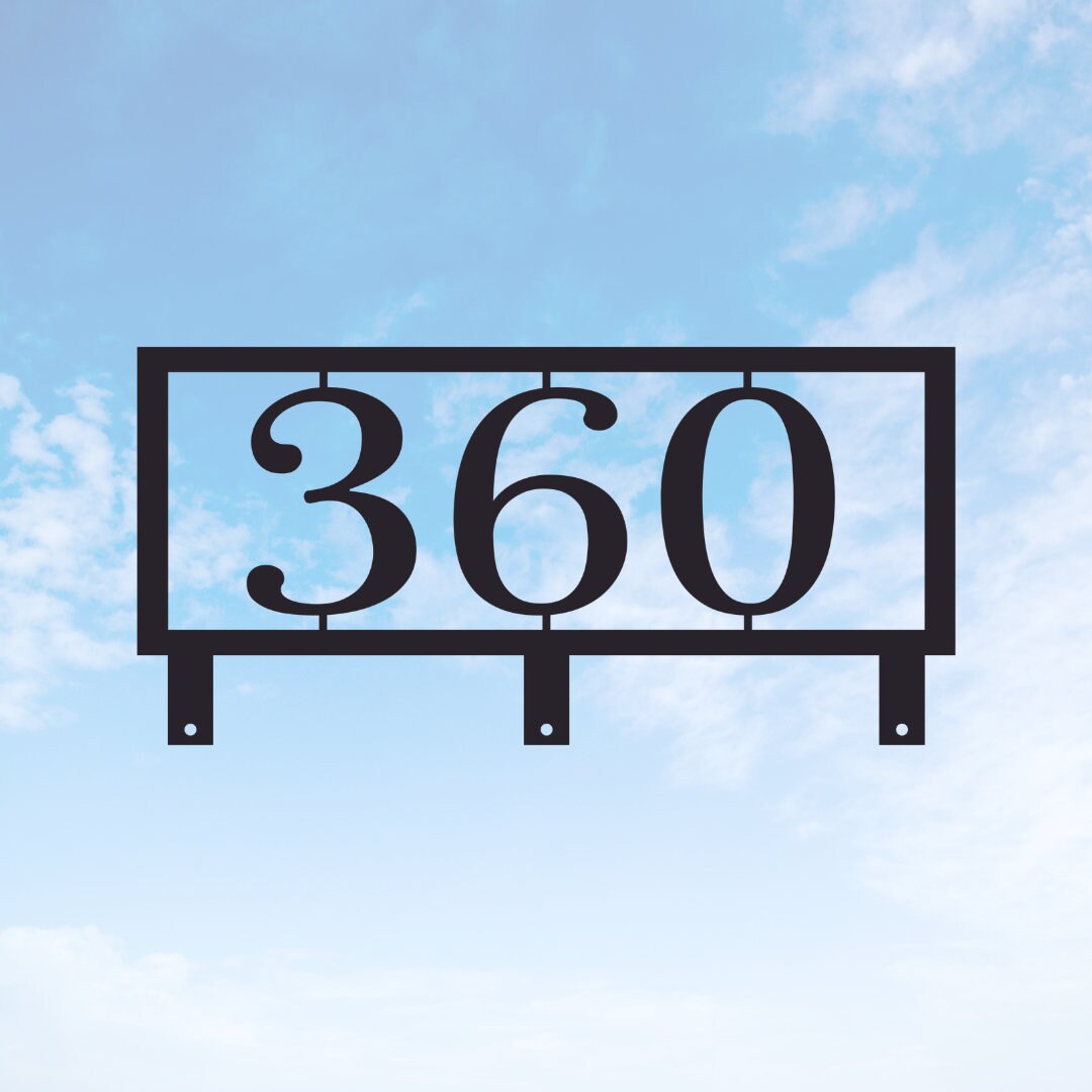 Custom Mailbox Topper, Fence Topper, Gate Topper, Metal Address Number ...