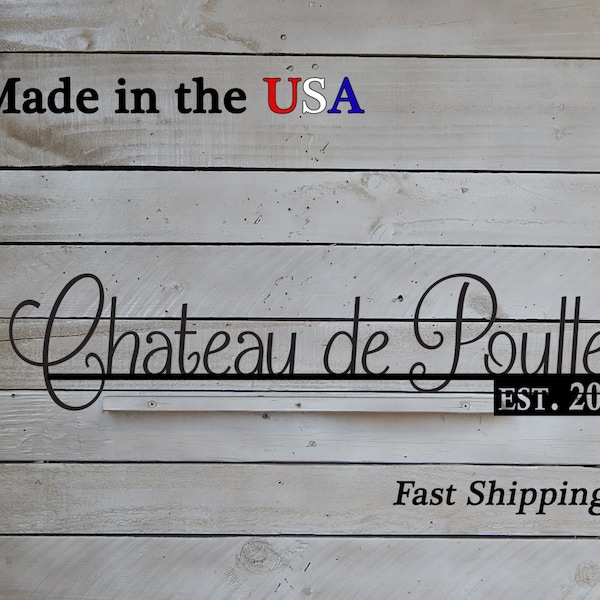 Chateau Sign - Etsy
