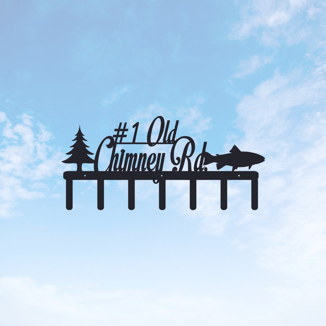 Fisherman's Coat Rack, Trout Decor, Fishing Decor, Address Rack, Last ...